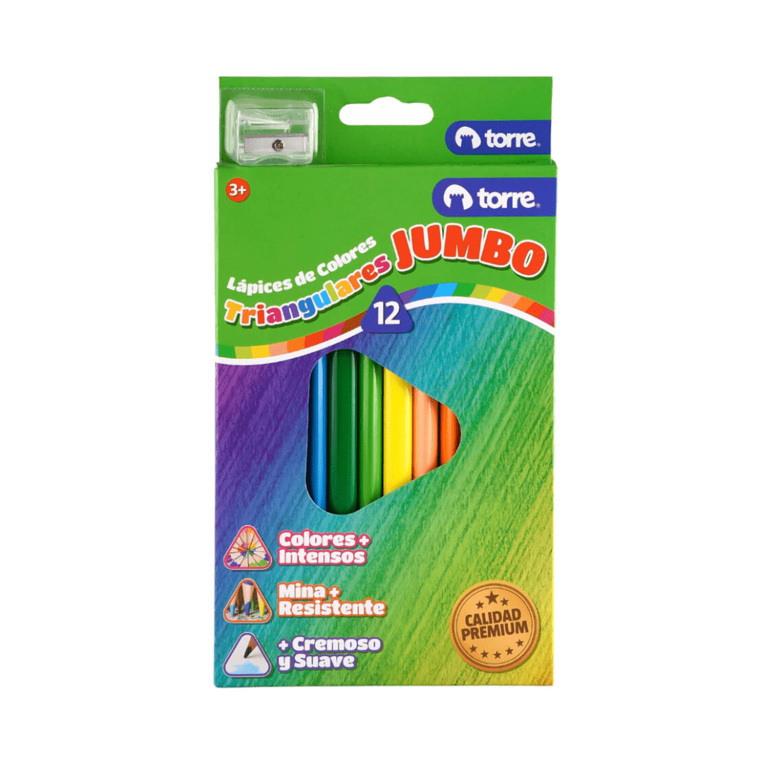 LÁPICES DE COLORES JUMBO. TORRE – Distribuidora Barso